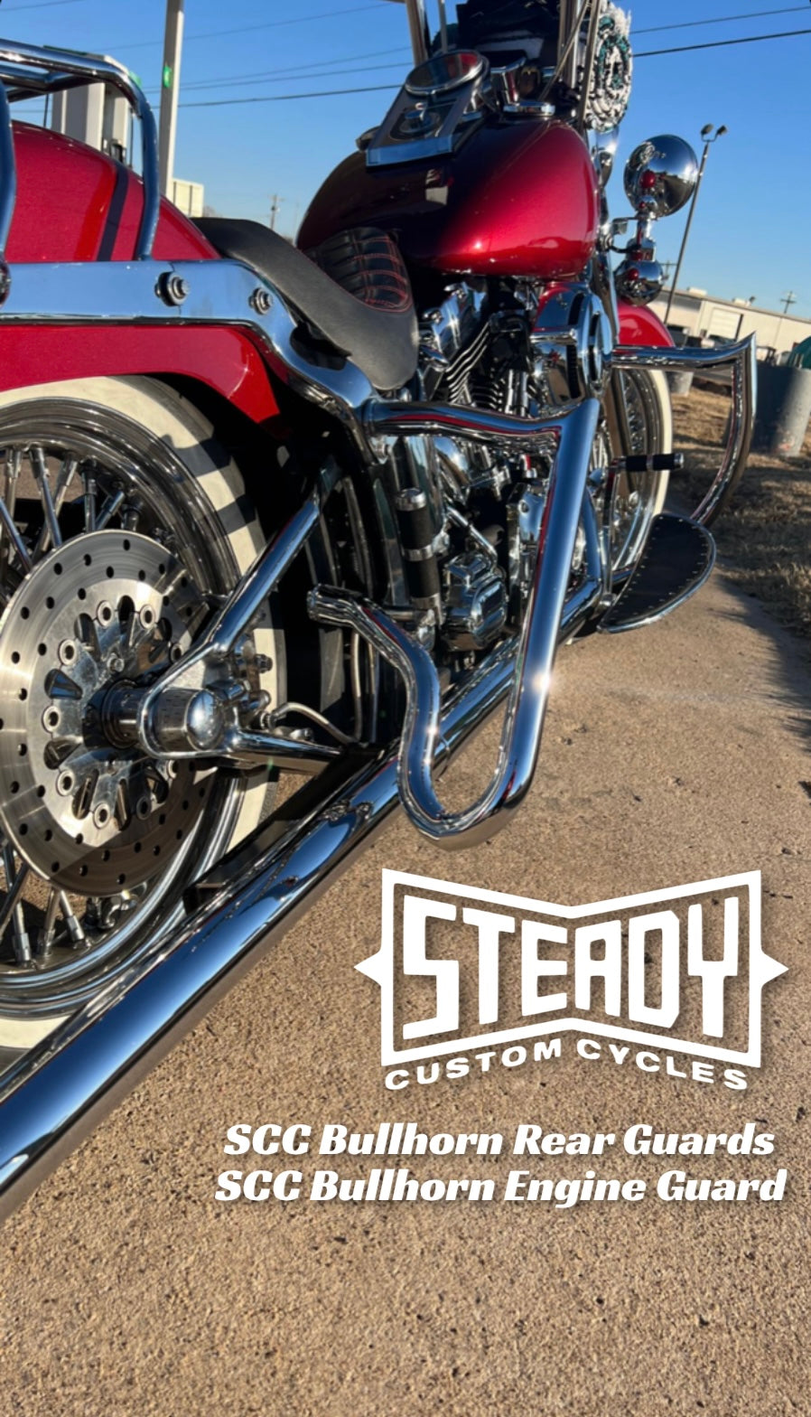 SCC 4" BULLHORN EXTENDED BAG GUARDS – STEADYCUSTOMCYCLES