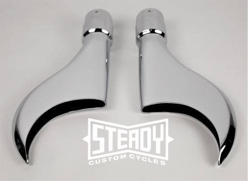 SHARKFIN TIPS (CHROME) – STEADYCUSTOMCYCLES